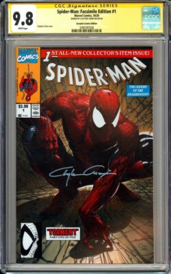 SPIDER-MAN FACSIMILE 1 CGC SS 9.8 CLAYTON CRAIN TORMENT HOMAGE VARIANT ...