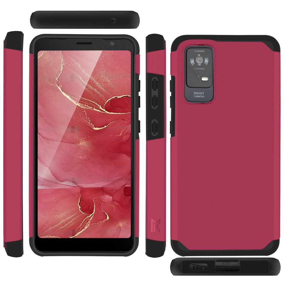 TJS For TCL ION X / ION V Phone Case | Magnet Mount Friendly | Rubber ...