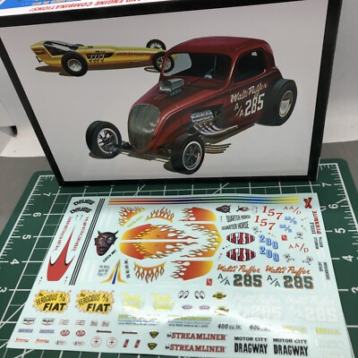 FOB 60’s Gasser Dragster Fiat Altered DECAL SHEET AMT 1:25 LBR Model ...