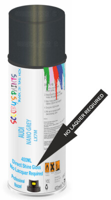 AUDI rs7 sportback NANO GREY LX7M METALLIC Direct Gloss Aerosol Paint ...