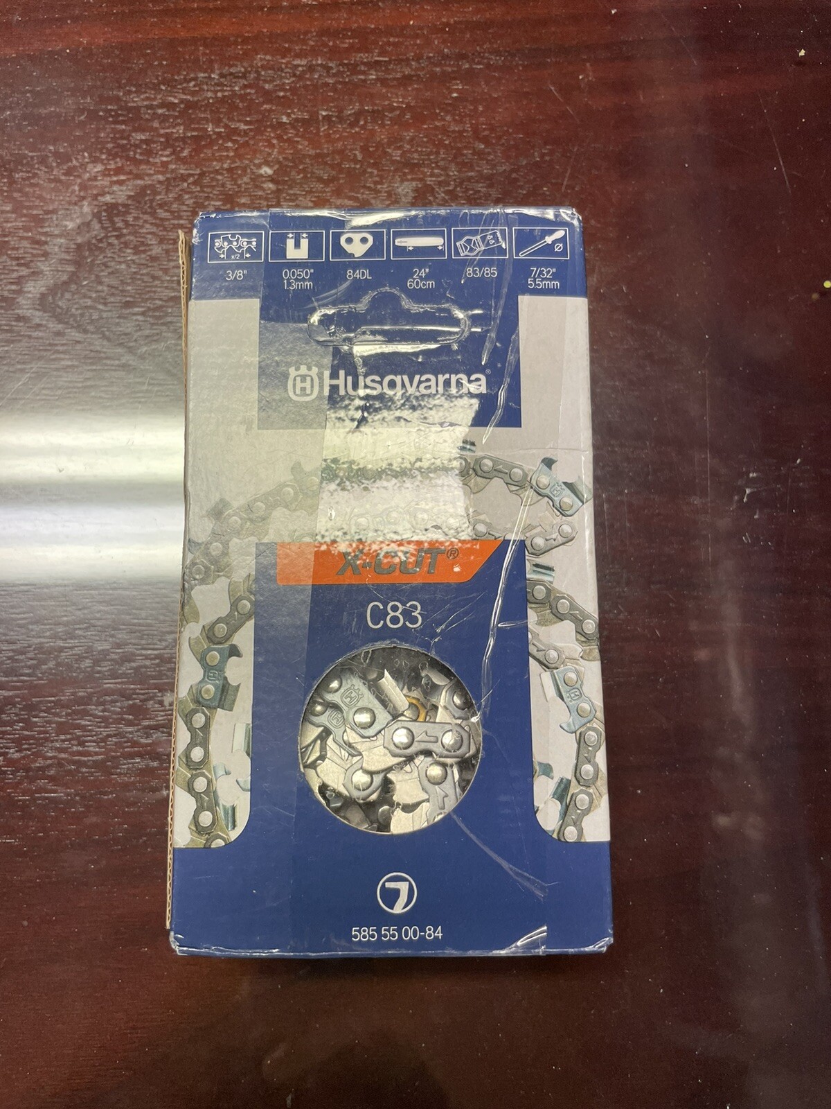 Husqvarna X-CUT C83 3/8" Pitch, .050 Gauge Chainsaw Chain Full Chisel ...