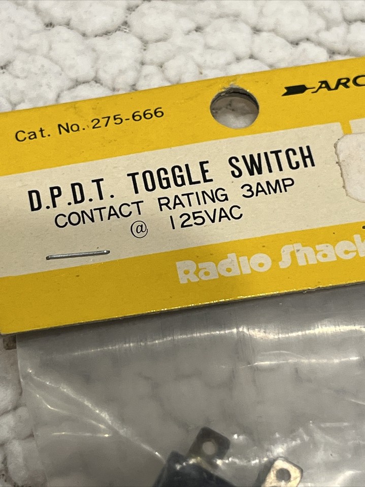 Radio Shack 275-666 Toggle Switch DPDT contacts rated 3A | eBay