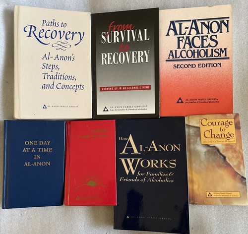 Lot of 7 Al-Anon Recovery Books : Paths To Recovery, Courage To Change ...