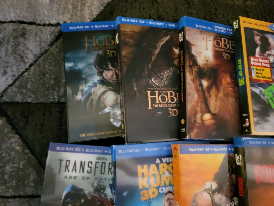 Lot of 49 3D Bluray Movies Blu Ray Popular Titles Great Condition No ...