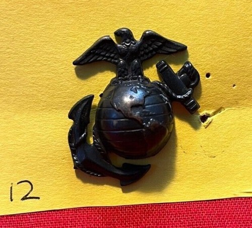 VINTAGE WW2 ERA USMC MARINES EAGLE GLOBE & ANCHOR EGA BRASS PIN | eBay
