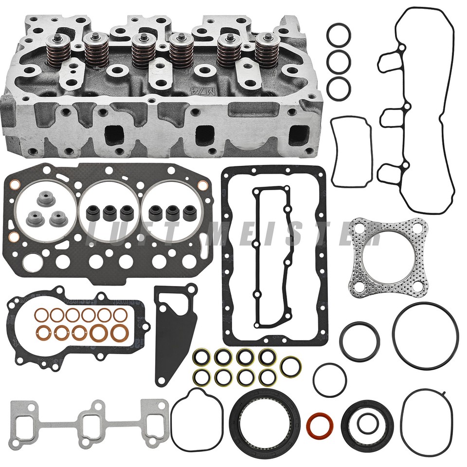 3TNM74 Complete Cylinder Head Assy W/ Full Gasket For Yanmar 3TNM74F ...