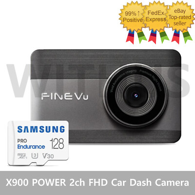 FineVu X900 POWER 3.5“ IPS LCD 2ch FHD Car Dash Camera Car Blackbox 128 ...