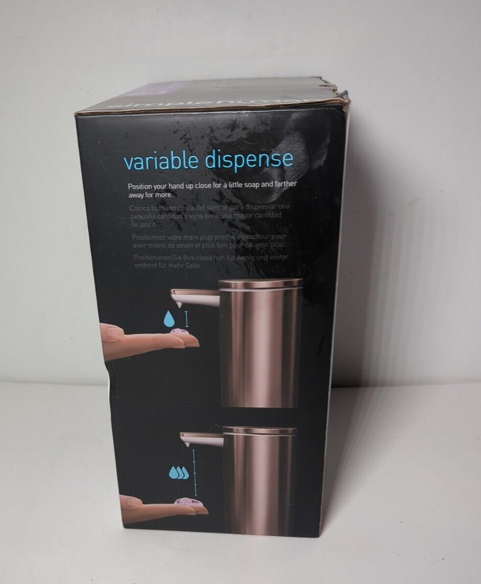 SIMPLEHUMAN ST1066 9 oz Touch Free Sensor Liquid Soap Dispenser | eBay
