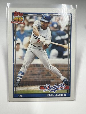 1991 Topps 40 Years Of Baseball Stan Javier Los Angeles Dodgers #61 | eBay