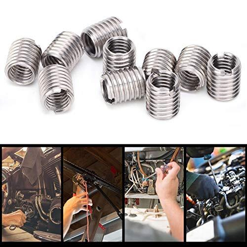 Thread Repair Sleeves, 10Pcs Stainless Steel Thread Inserts Thread ...