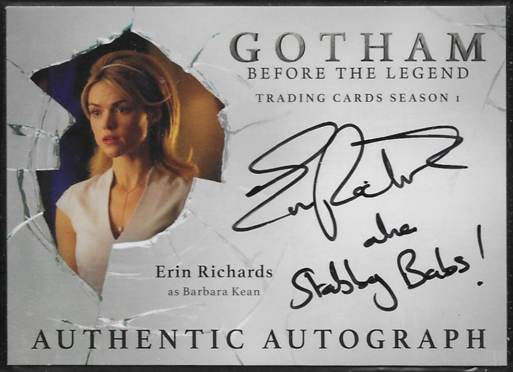 Cryptozoic Gotham Season 1 AUTOGRAPH Card - ER Erin Richards as Barbara ...