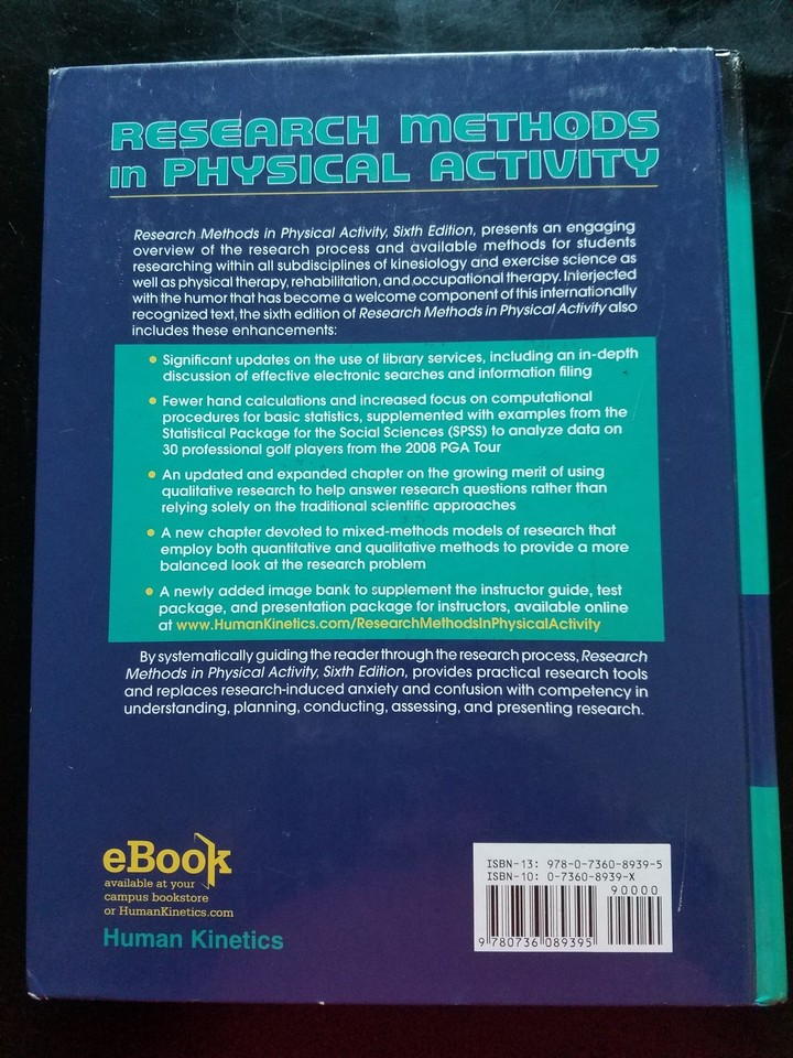 Research Methods in Physical Activity by Stephen Silverman, Jack Nelson ...