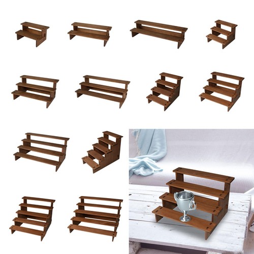Wood Display Riser Stand Jewelry Rack Storage Showcase Fixtures ...