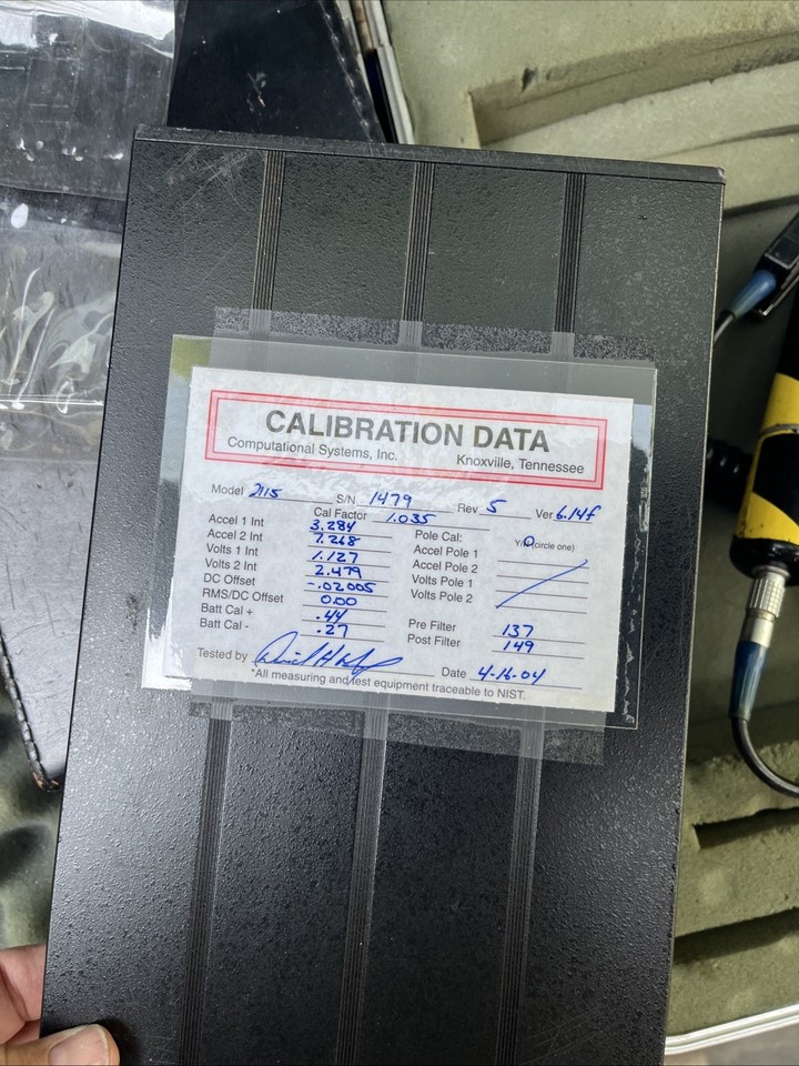 csi 2115 machinery analyzer Vibration analysis with probe | eBay