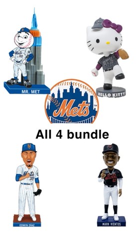 Includes All 4 Mets Bobbleheads Empire State Hello Kitty Edwin Diaz ...