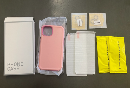 iPhone 14 Shockproof Case Light Pink with 2 Screen Protectors | eBay