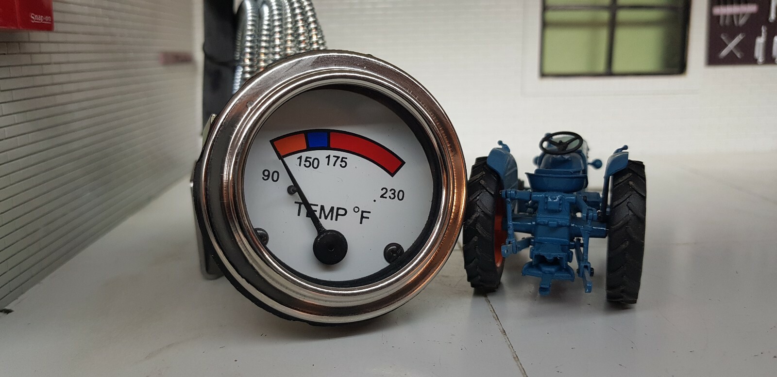 Fordson Dexta Dexter Tractor AC Type White Face Water Temperature Gauge ...