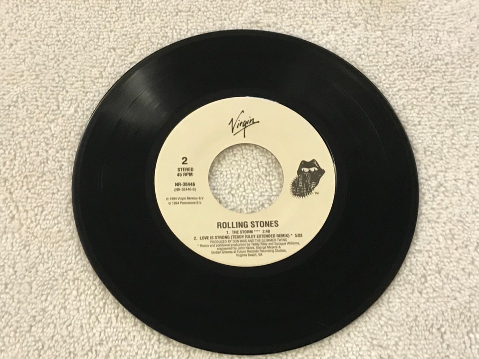1994 Virgin-The Rolling Stones-Love is Strong/The Storm -45 rpm Vinyl ...