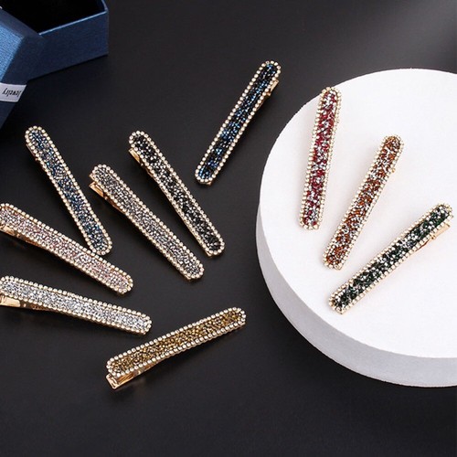 Rhinestone Duck Billed Clip Cute Hair Pin Fashion Bangs Hairpin Party ...