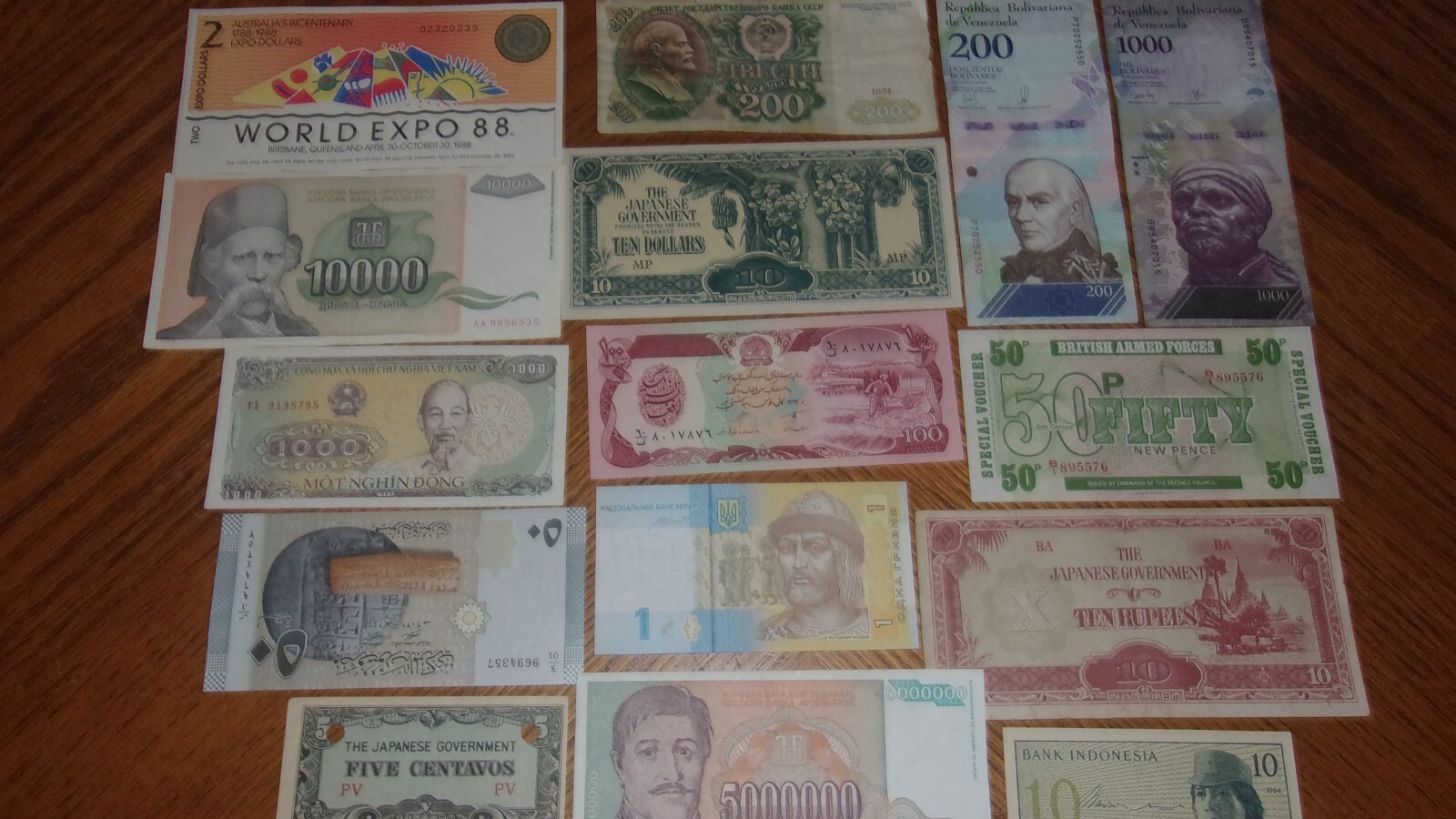Lot of 15 Different World Bank Notes from Various Countries C6 | eBay