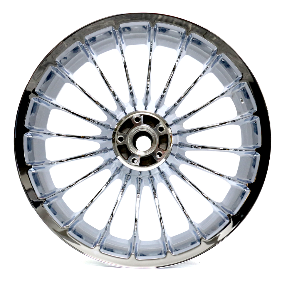 Hoprousa Chrome Rear 18x8.5 Inch Tubeless spoke Wheels for HD 18+Fatboy ...