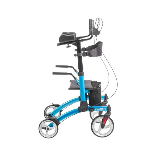 Drive Medical Elevate Upright Walker,10' front & 8" rear wheels,300lbs ...