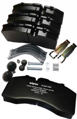 Air Disc Brake Pads for Bendix ADB22X, replaces K070796, D1369, 802078 ...