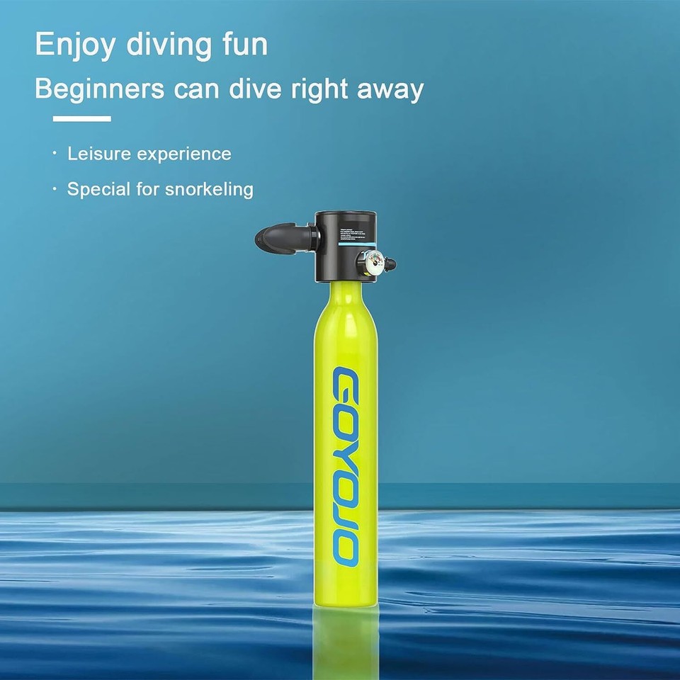 1L Scuba Diving Oxygen Tank Cylinders Underwater Snorkeling Breather ...
