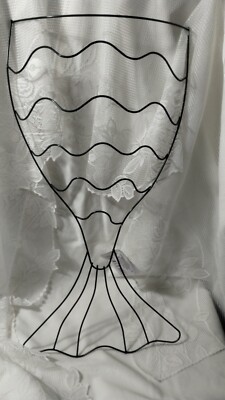 Set 2 NEW 3-D MERMAID FISHTAIL WIRE WREATH frame form DIY craft ...