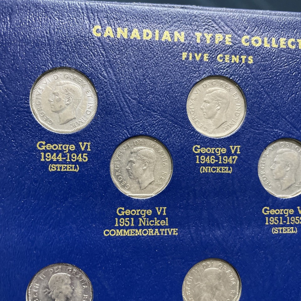 Whitman Canadian Canada Type Set Collection 9522 Coin Album With 25 ...