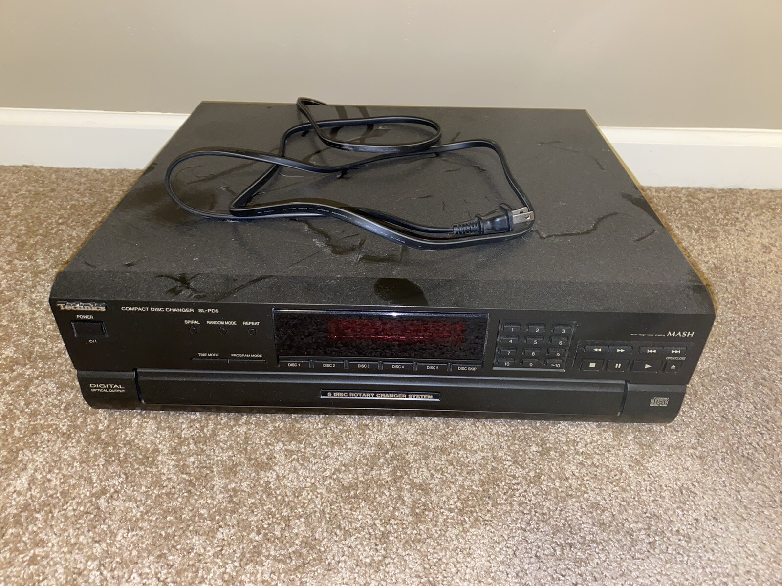 Technics sl-pd5 5 disc cd player | eBay