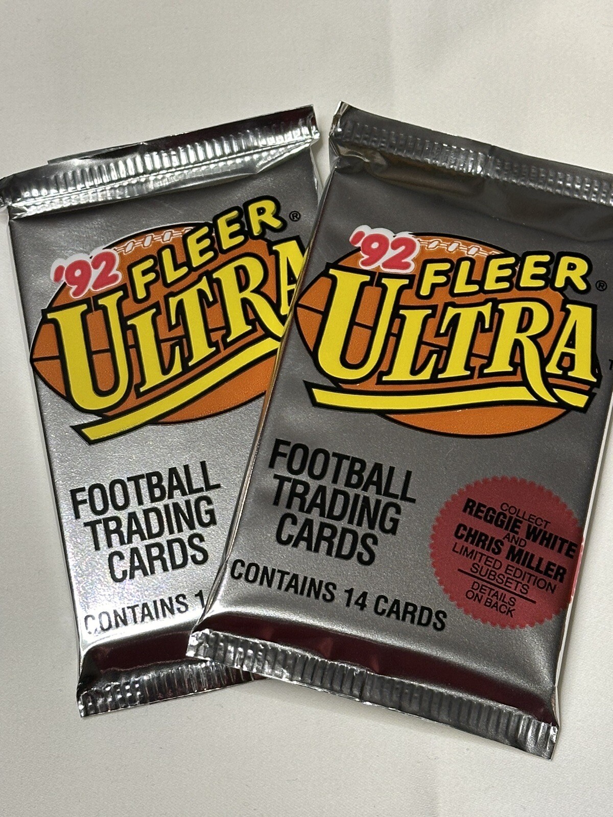 1992 Fleer Ultra Football Card Pack (1) 14 Cards Per Pack. *Factory ...