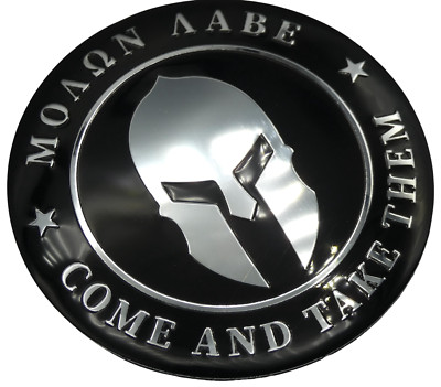 1x Metal Molon Labe Decal Spartan Sticker Emblem Badge Car Truck 2.2 ...