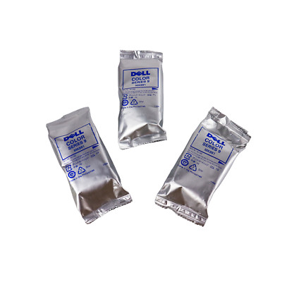 3x Genuine Dell Series 9 MK991 926 V305W Colour Ink Cartridge For 926 ...