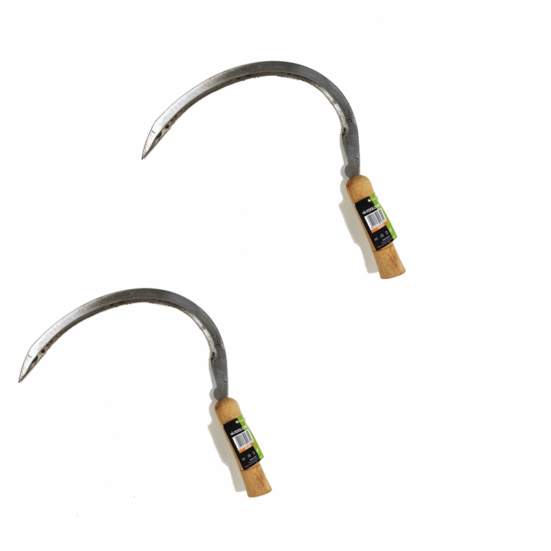 2 x 16 Inch Sickle Syckle Sythe Brush Weeds Wood Handle Grass Weed ...