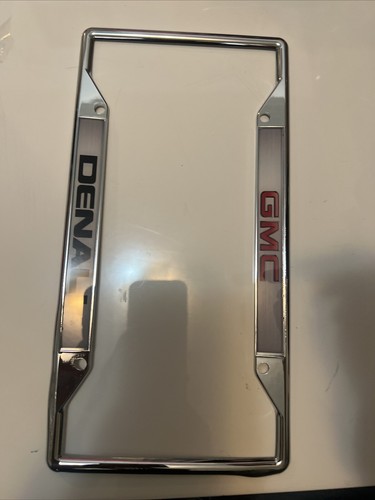 Eurosport Daytona GMC Denali Metal Zinc Stainless Steel License Plate ...