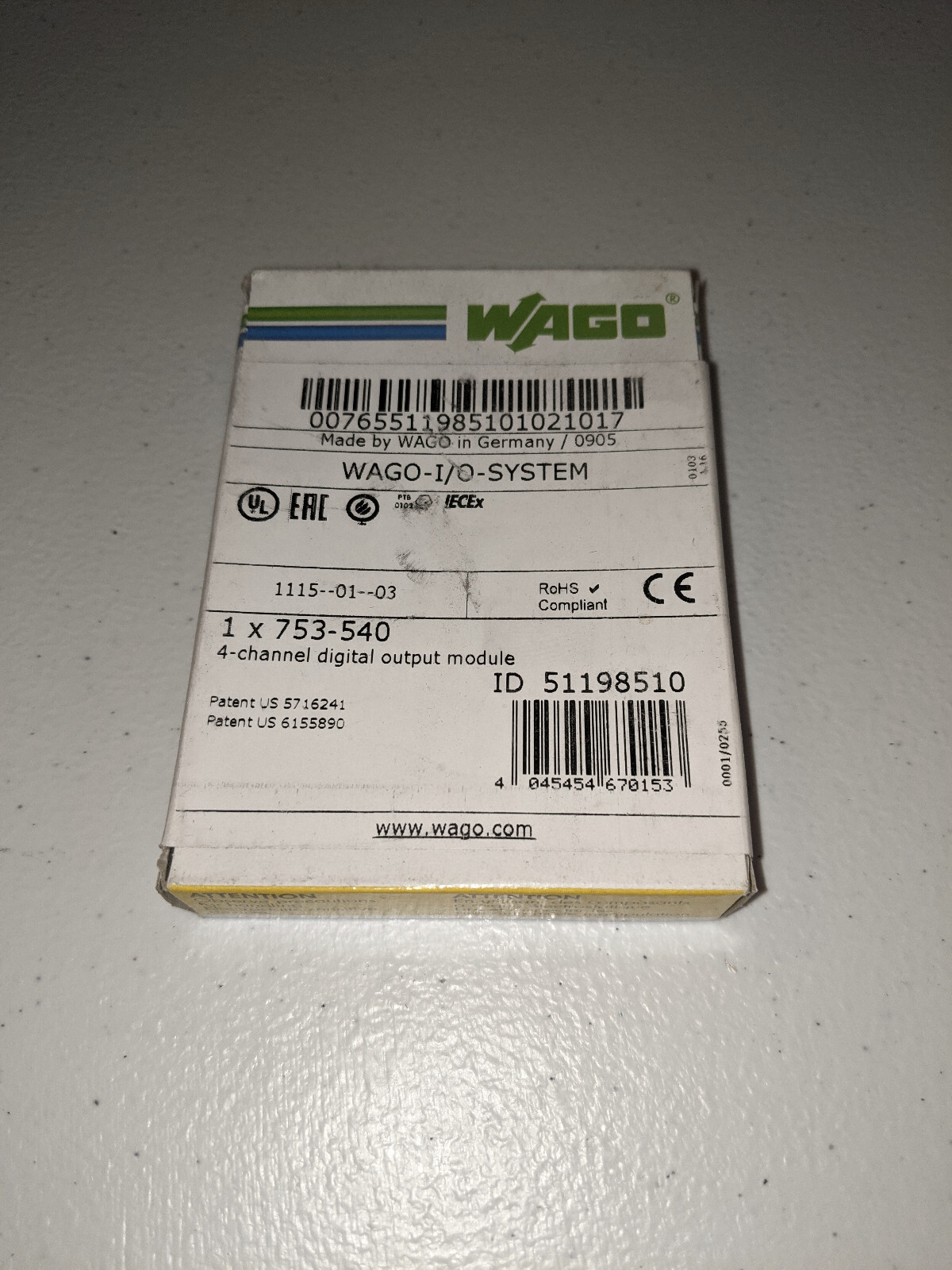 WAGO 753-540 NEW IN FACTORY SEALED BOX | eBay