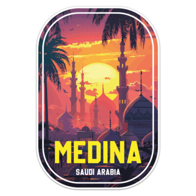 Sunrise Saudi Arabia Medina City Car Bumper Sticker Vinyl Decal | eBay