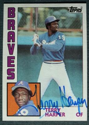 Atlanta Braves Star Terry Harper signed / autographed 1984 Topps ...
