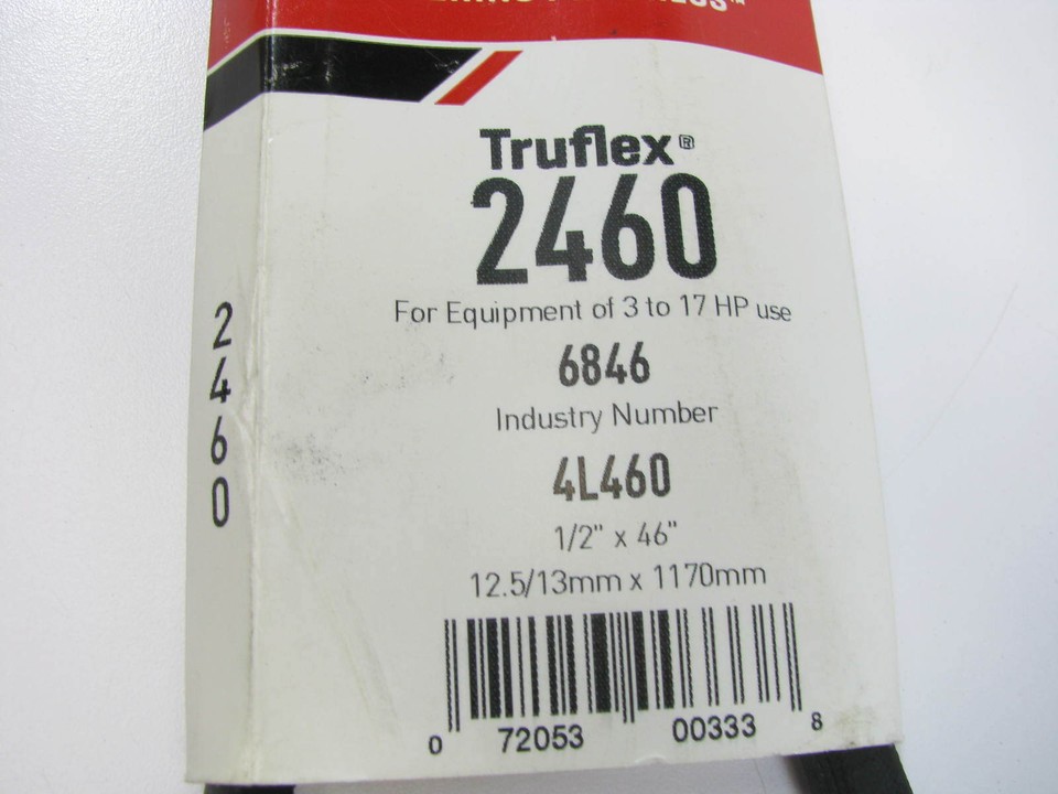 Gates 2460 Industrial Accessory Drive Belt - 1/2" X 46" | eBay