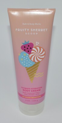 1 BATH & BODY WORKS FRUITY SHERBET SCOOP ULTIMATE HYDRATION CREAM ...