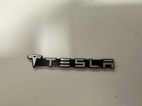 Tesla Aluminum Car Badge Auto Decal Detail Emblem Logo Sticker M150-3 ...