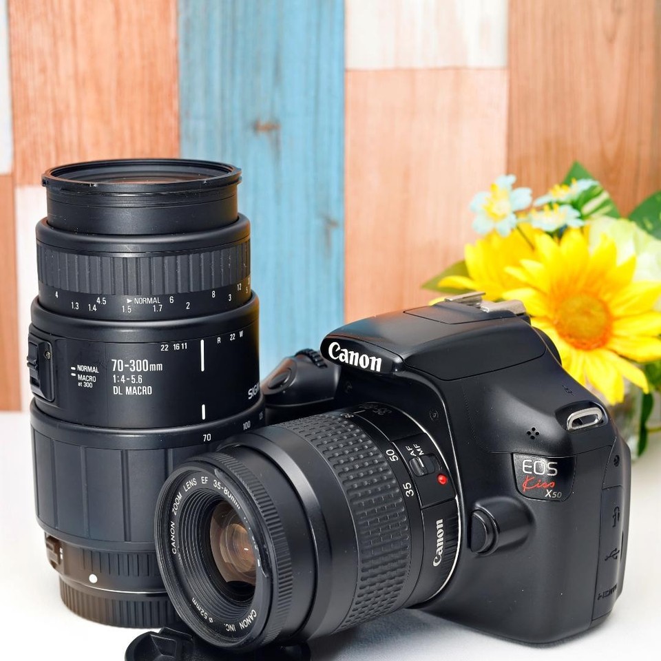 Canon Kiss X50 With Ultra-Small And Lightweight | eBay