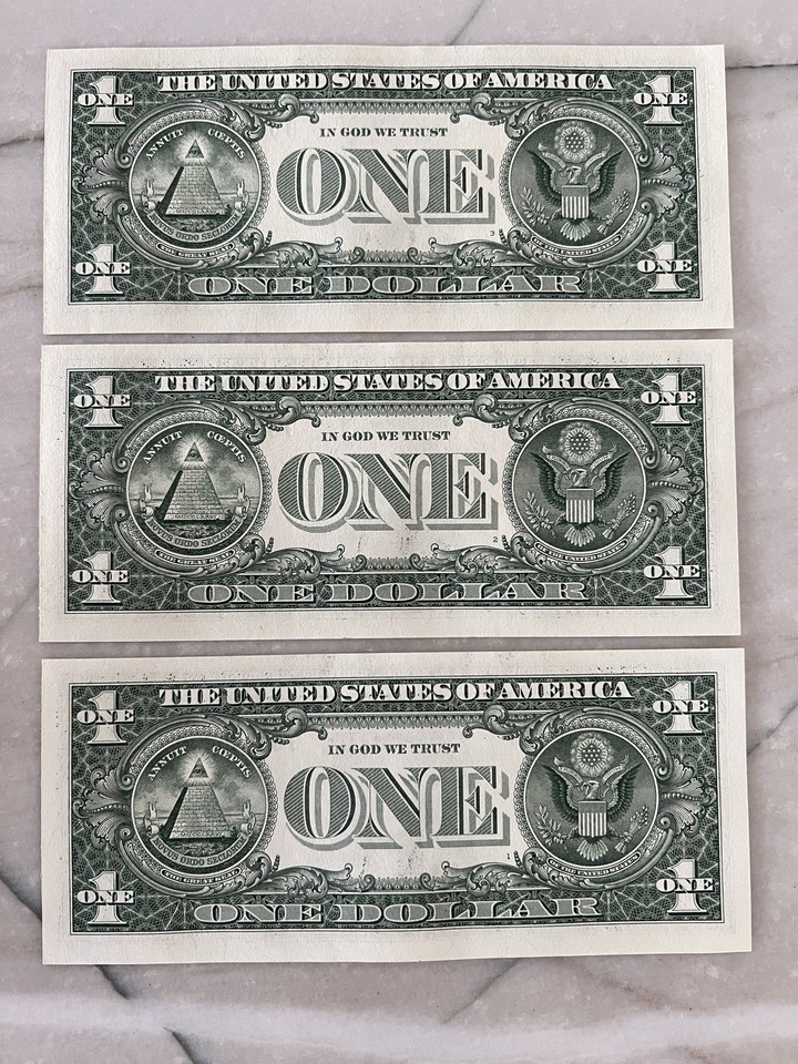 2021 B 1$ STAR NOTE RARE 3 SEQUENCED & UNCIRCULATED, MINT. FREE SHIP | eBay