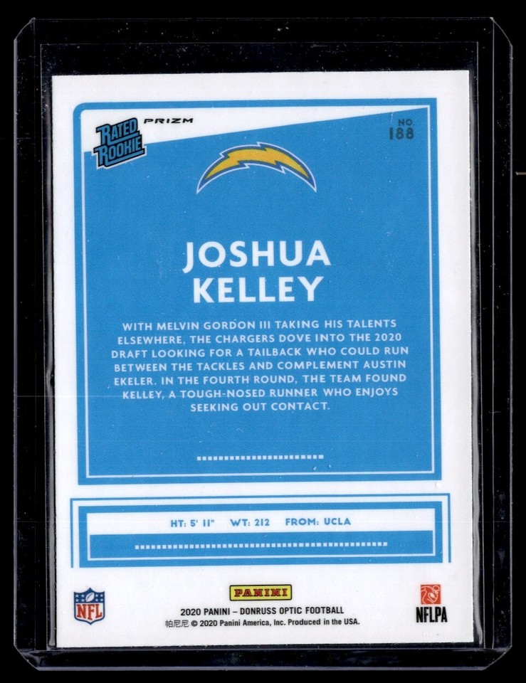 2020 Donruss Optic Purple Shock Joshua Kelley | eBay