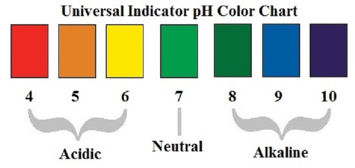 Universal Ph Indicator Color Chart Non Bleeding, Colorimetric, PH
