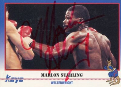 Marlon Starling Welterweight Boxing Champ Kayo Signed Autograph Photo ...