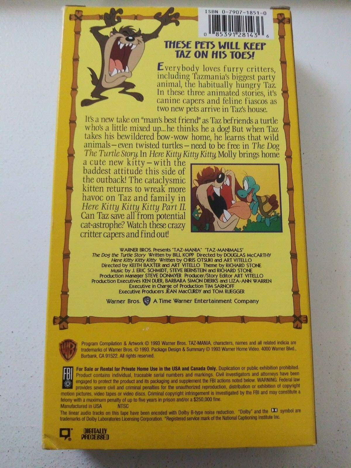 Taz Mania: Taz-Manials - (VHS,1993) | eBay