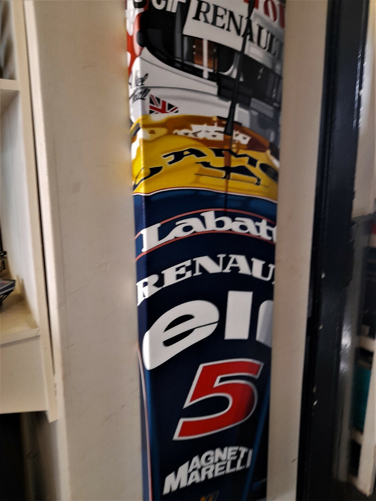 Nigel Mansell 127 x 25 cms 'Strip Canvas' version Art Print by Colin ...