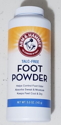 Arm & Hammer Talc-Free Foot Powder 5.0 OZ Helps Control Foot Odor Cool ...